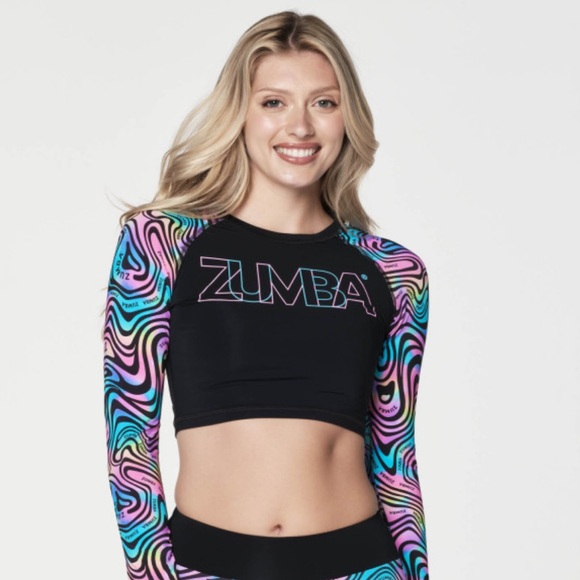 Zumba Fitness | Swim | Zumba Swim Long Sleeve Crop Top | Poshmark